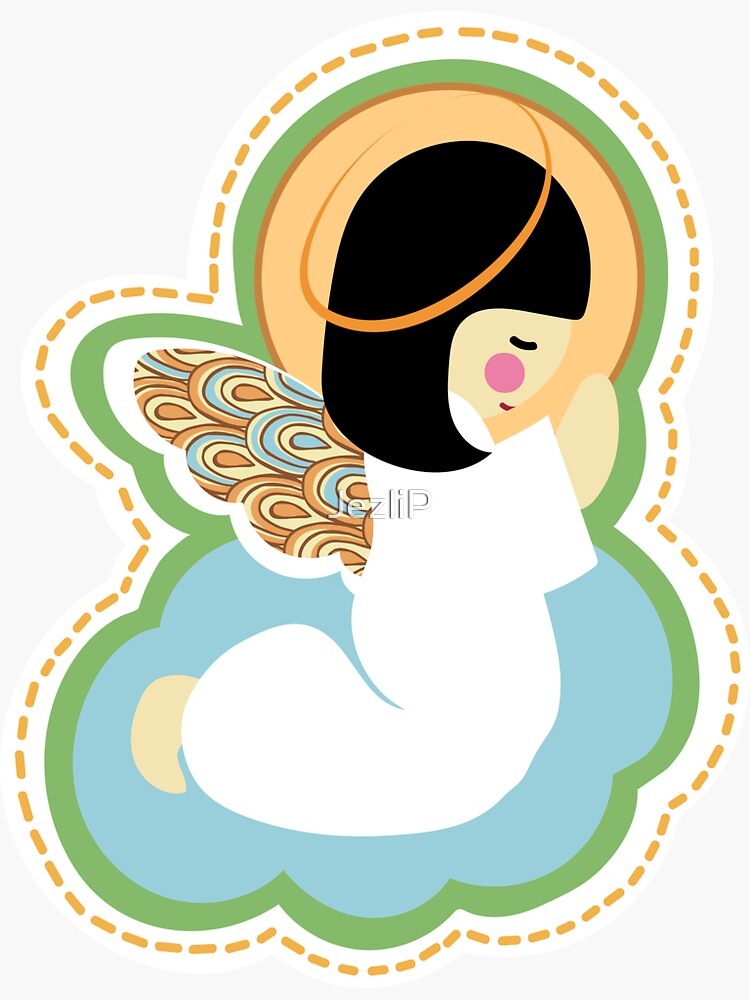 "Angelita Chatita by JezliP - NFTeeGals" Sticker by BummerGifts | Redbubble