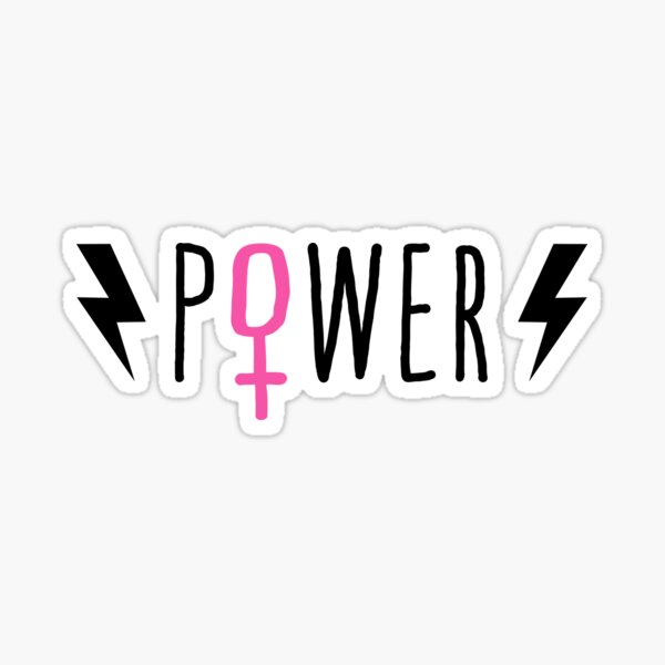 "Female power, girl power" Sticker by beakraus | Redbubble