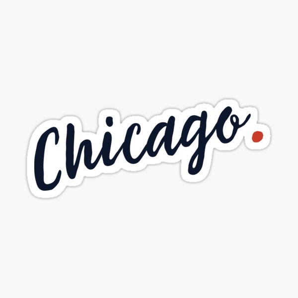 "Chicago sticker" Sticker for Sale by danredbubble90 | Redbubble