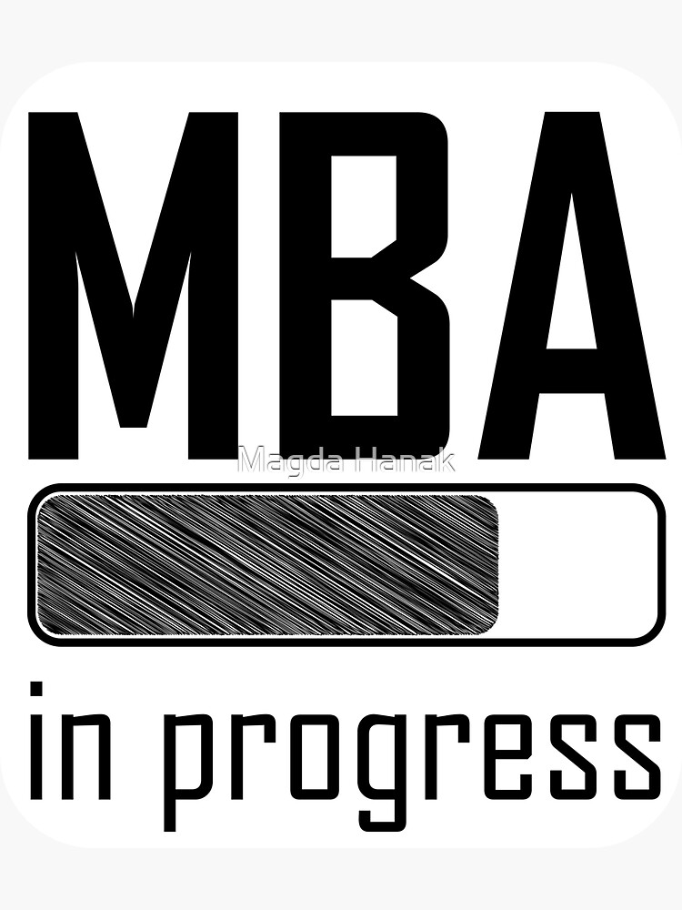 "Student MBA in Progress loading bar" Sticker for Sale by MagdaHanak ...
