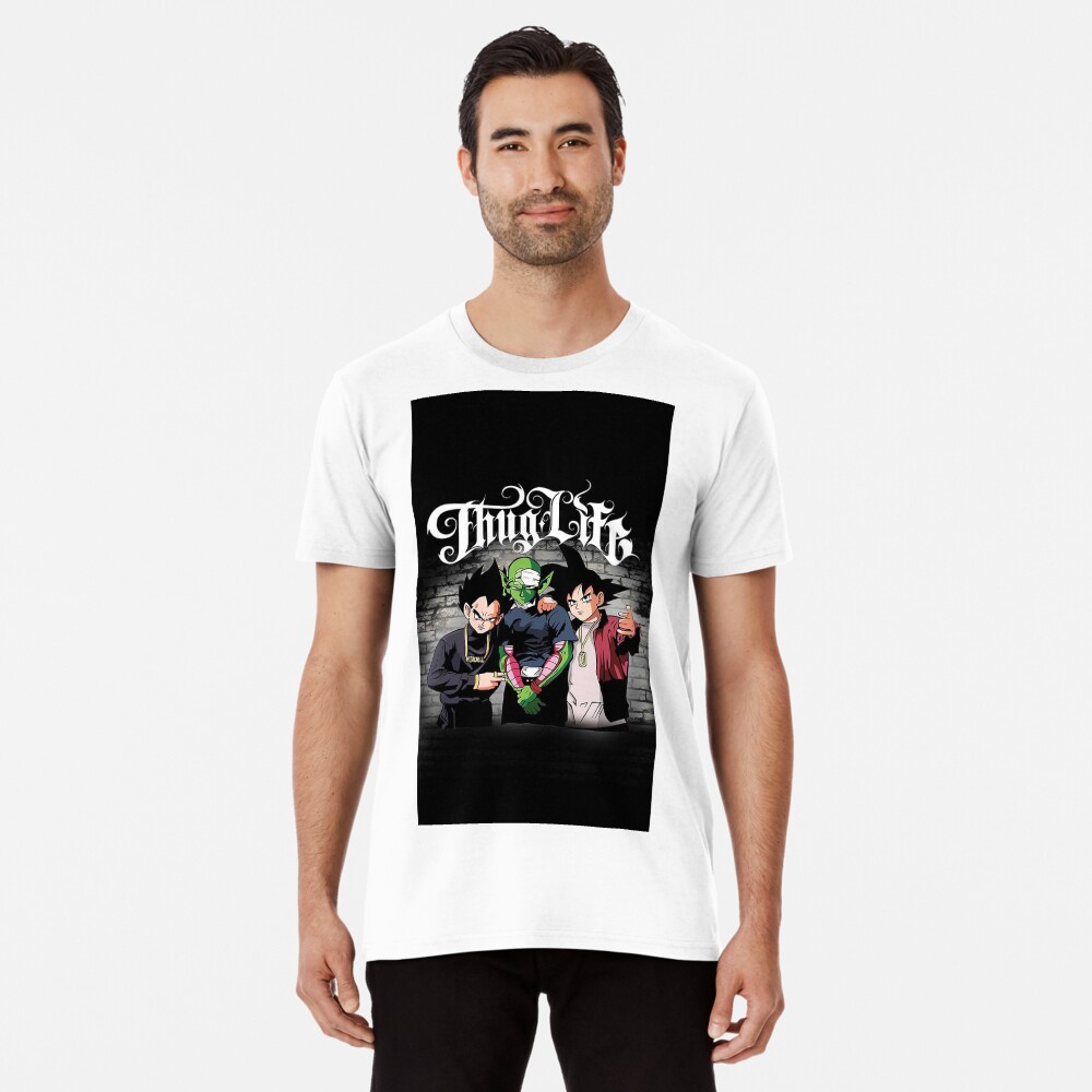 "Thug life Goku, piccolo, Vegeta" T-shirt for Sale by danzharrison ...