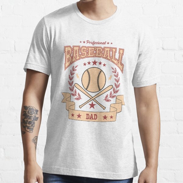 "Baseball Dad Gift Matching Family Names Also Available" T-shirt for ...
