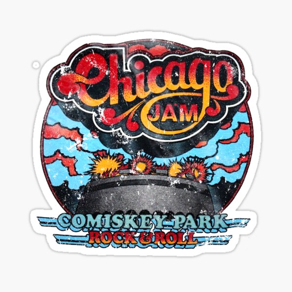"Chicago Jam" Sticker for Sale by Retrorockit | Redbubble
