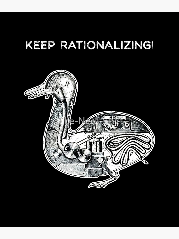 "Descartes Robot Duck - Keep Rationalizing" Poster for Sale by The-Nerd ...