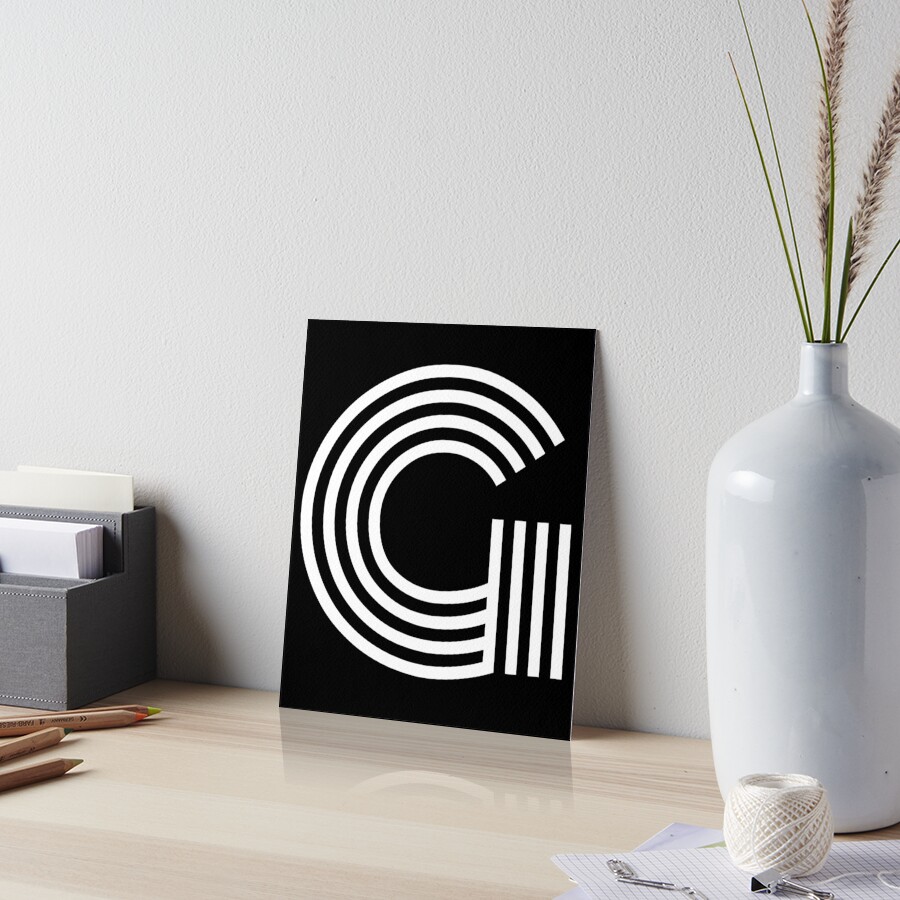 "Alphabet G (Uppercase letter g), Letter G" Art Board Print by ...