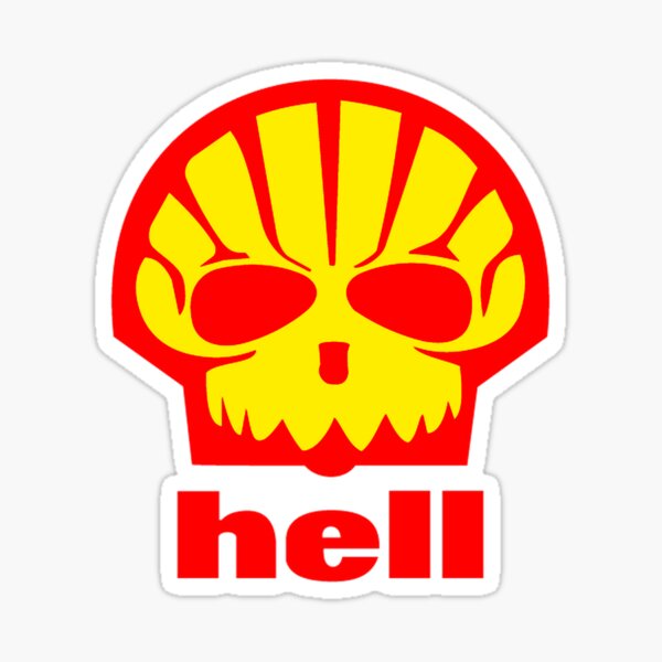 "HELL" Sticker for Sale by RagnarokDesigns | Redbubble