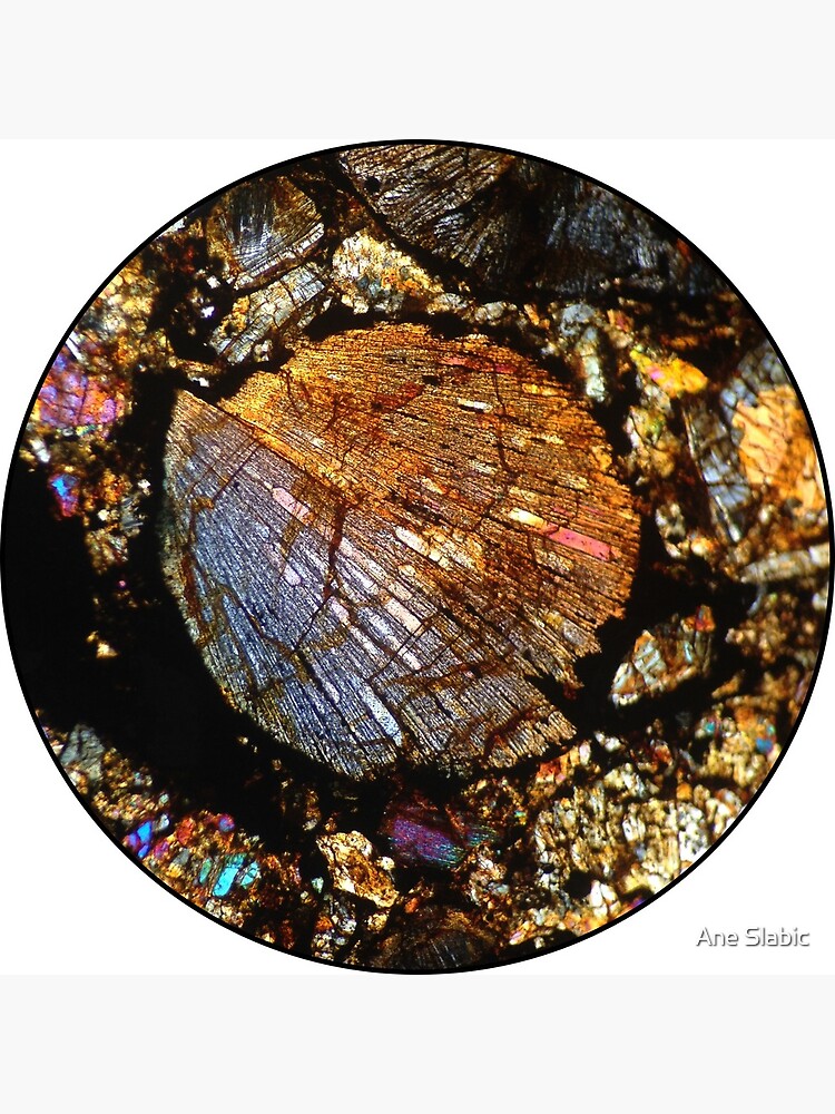 "Radial Pyroxene Chondrule Grain in Meteorite Thin Section " Art Print ...