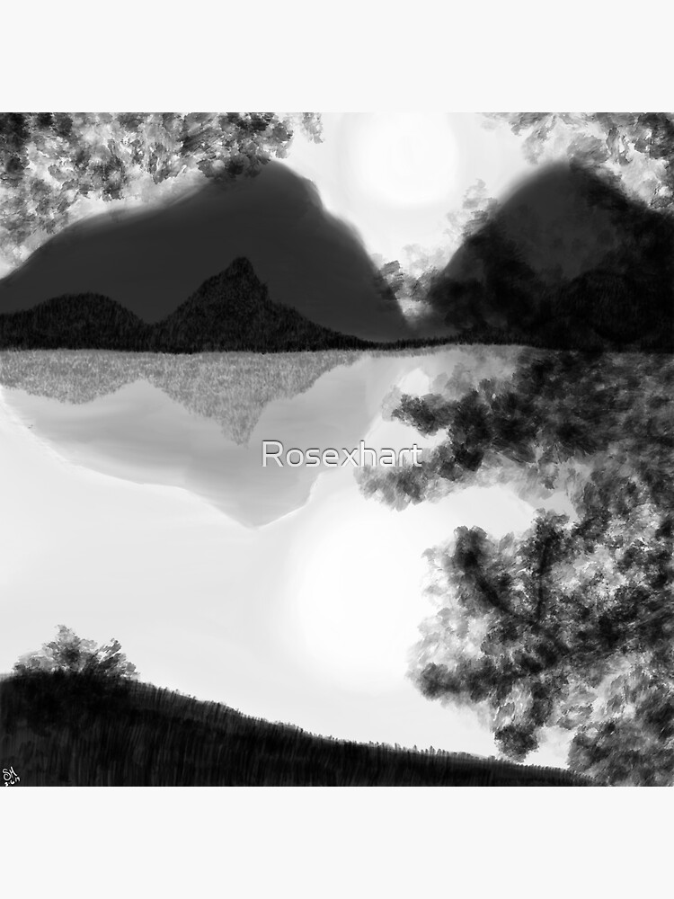 "Reflection" Sticker for Sale by Rosexhart | Redbubble