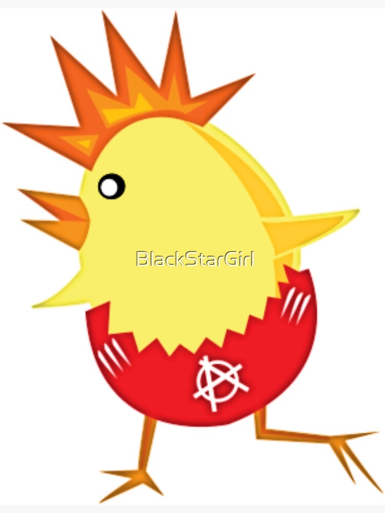 "Easter Punk Rock Chicken" Poster by BlackStarGirl | Redbubble