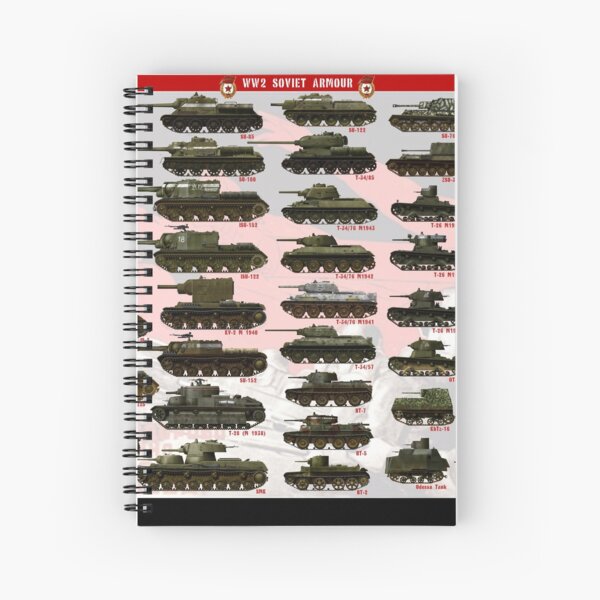 "WW2 Soviet Armour" Spiral Notebook for Sale by TheCollectioner | Redbubble
