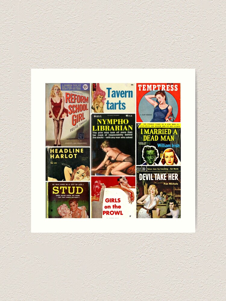 "Pulp Fiction Cover Collage" Art Print for Sale by Jennifer Talley ...
