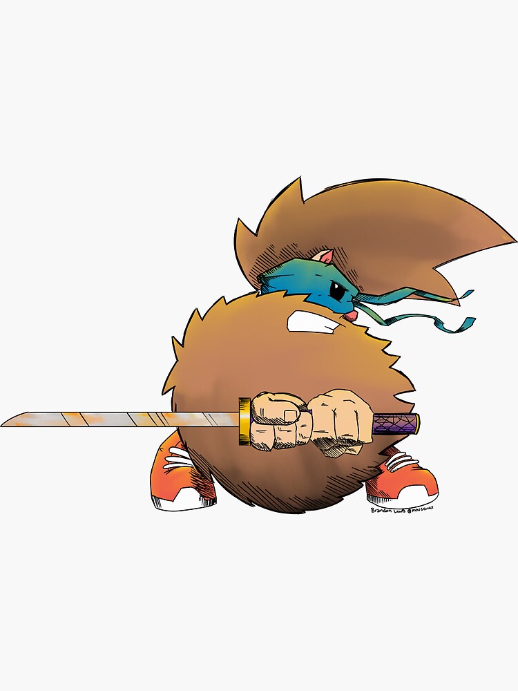 "Hamsterman ready for battle" Sticker for Sale by mousewax | Redbubble