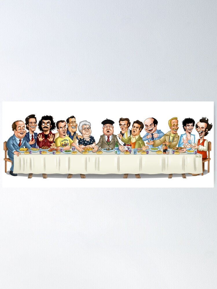 "Poster Ultima Cena versione "Commedia italiana Anni 80" " Poster for Sale by Dan e Dav Store ...