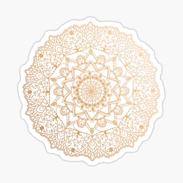 "Tree Of Life Gold Mandala" Sticker for Sale by elenoir | Redbubble