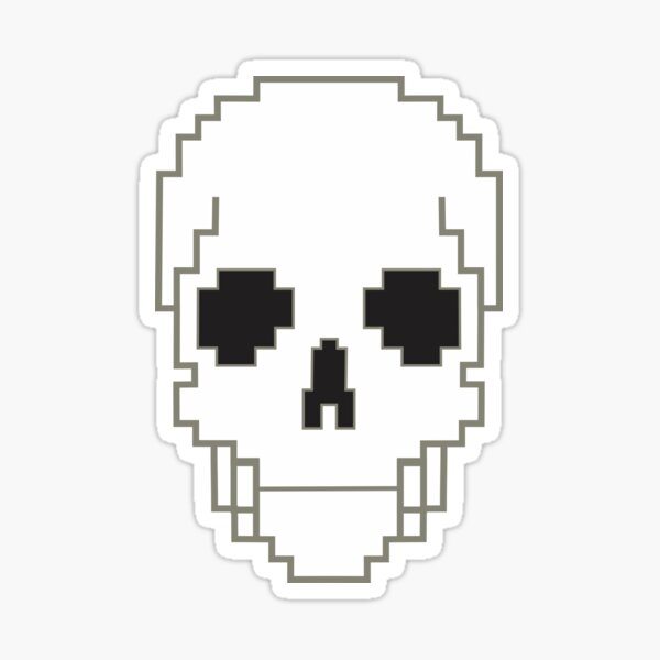 "SKULL PIXEL" Sticker by MarcosCarvalho | Redbubble