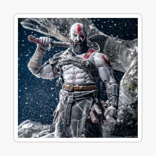 "KRATOS" Sticker for Sale by MiSofi | Redbubble