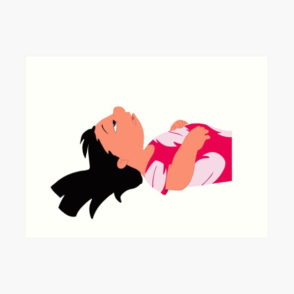 "LILO SAD - Lilo and Stitch" Art Print for Sale by maddisonegreen ...