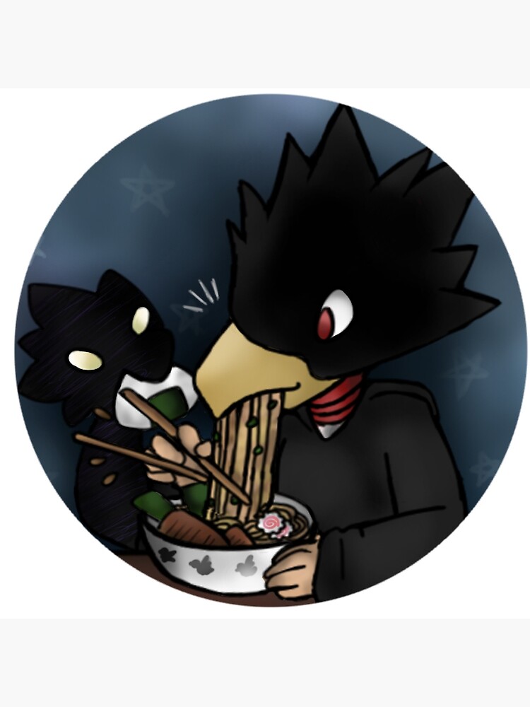 "Tokoyami Eating Ramen" Poster for Sale by Averylilith | Redbubble
