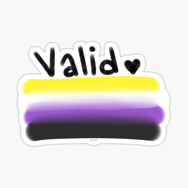 "Non-Binary Pride " Sticker for Sale by ScarsSketchPad | Redbubble