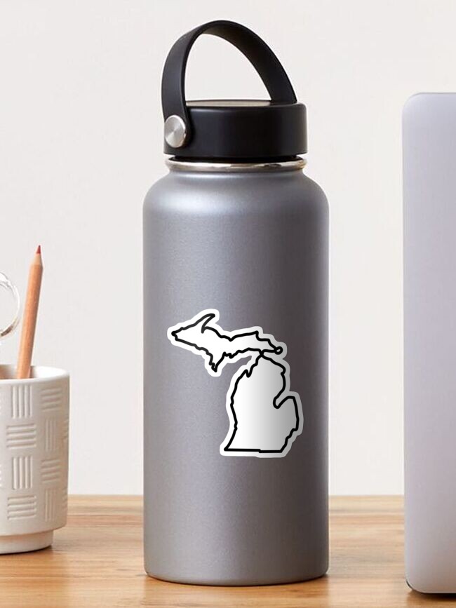 "Michigan State Outline" Sticker for Sale by Tricia Murdock | Redbubble