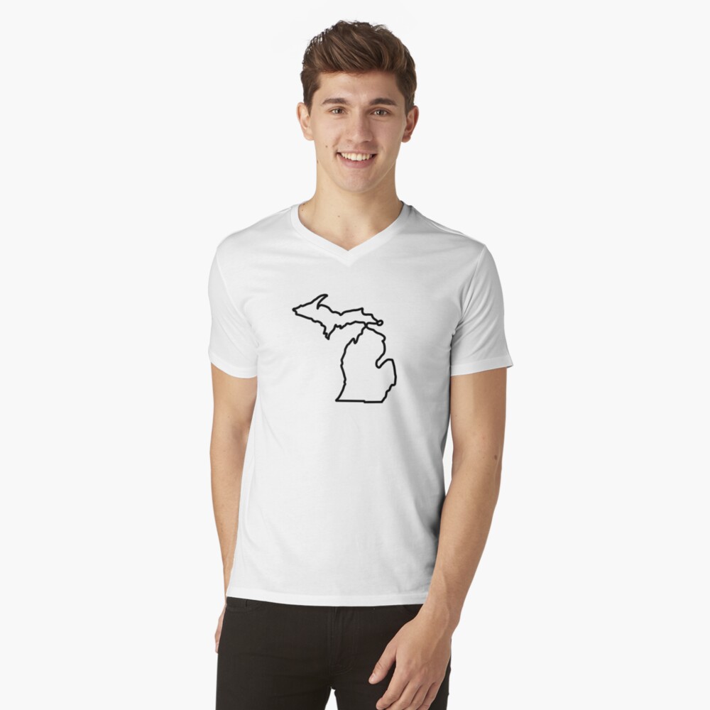 "Michigan State Outline" Sticker for Sale by Tricia Murdock | Redbubble