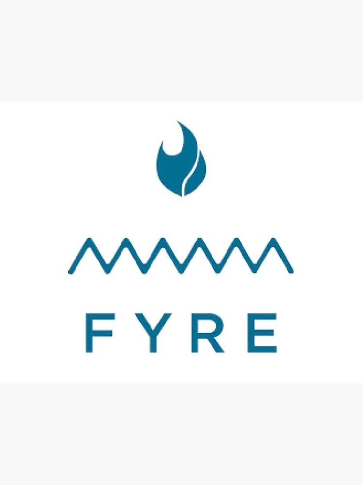 "fyre festival infamous blue logo" Art Print by greencatsa | Redbubble