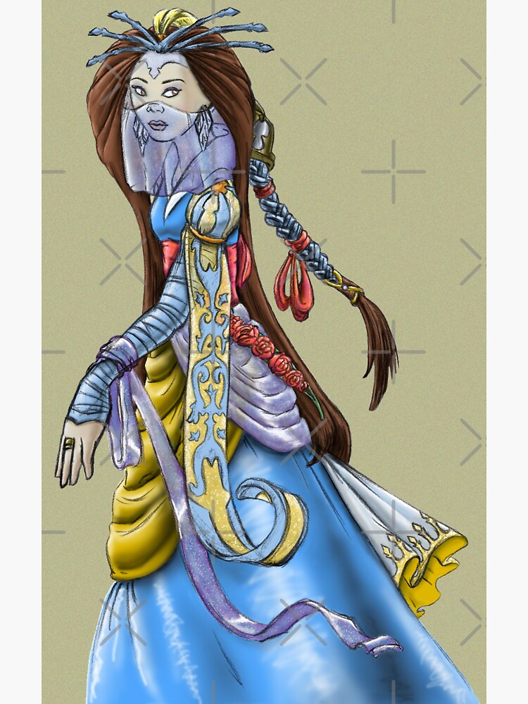 "Princess Character Design" Sticker for Sale by ErinKantBarnard | Redbubble