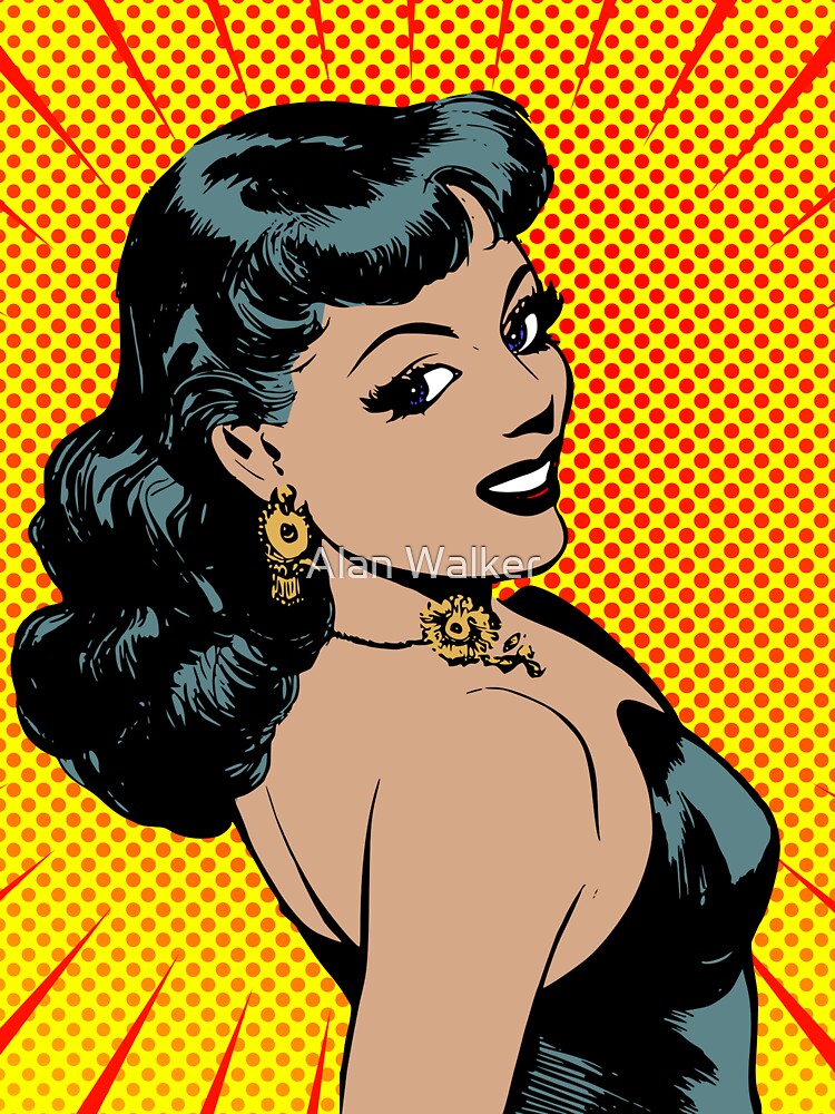 "Ballgown Gal Pop Art (Sponge)" Sticker for Sale by Octavio00 | Redbubble