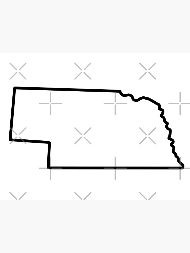 "Nebraska State Outline" Poster for Sale by Tricia Murdock | Redbubble