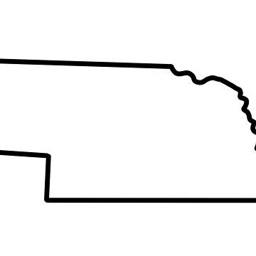 "Nebraska State Outline" Poster for Sale by Tricia Murdock | Redbubble