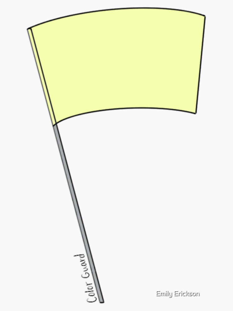 "Color guard sticker " Sticker for Sale by emilyericksson | Redbubble
