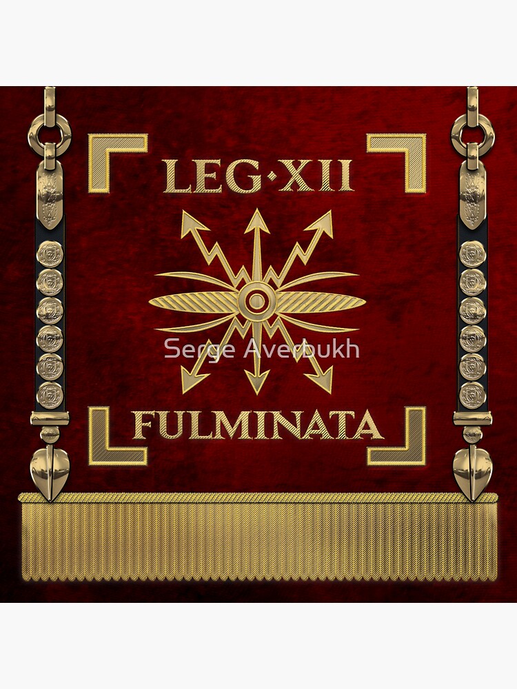 "Standard of the 12th Legion Fulminata - Vexillum of Thunderbolt ...