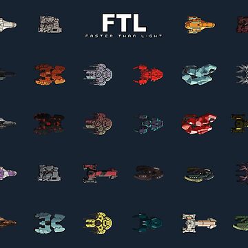 "FTL Faster Than Light - All Ships" Sticker for Sale by iWumbo | Redbubble