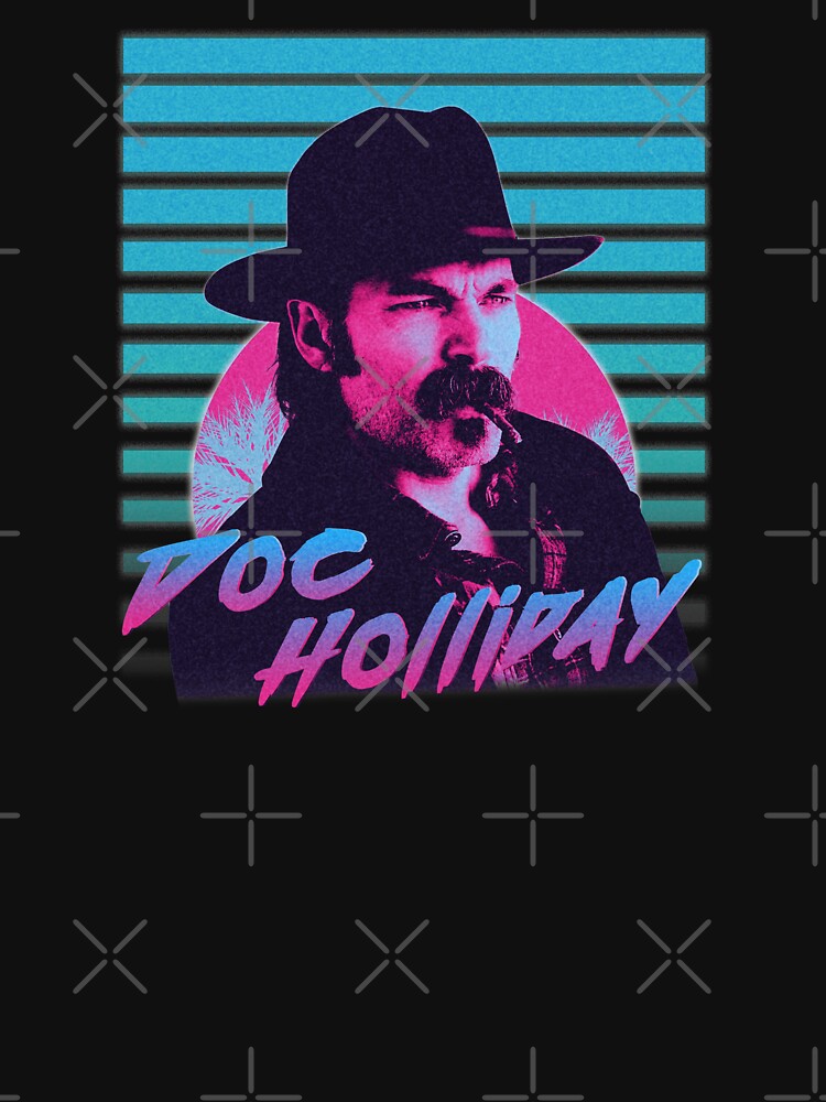 "Retro Doc Holliday" T-shirt for Sale by VikingElf | Redbubble ...