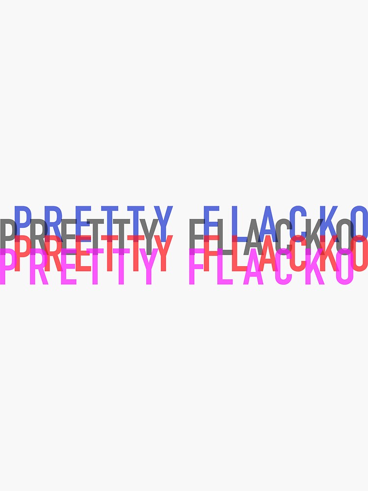 "Pretty Flacko" Sticker for Sale by salman17 | Redbubble