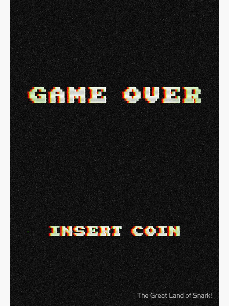 "Game Over Insert Coin -- EFF YOU CARD Design" Sticker for Sale by Kid ...