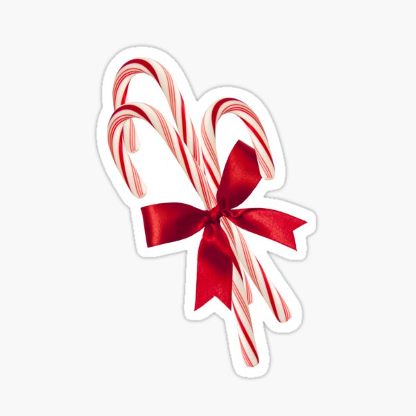 "Candy Canes" Sticker by MoodyMuse | Redbubble