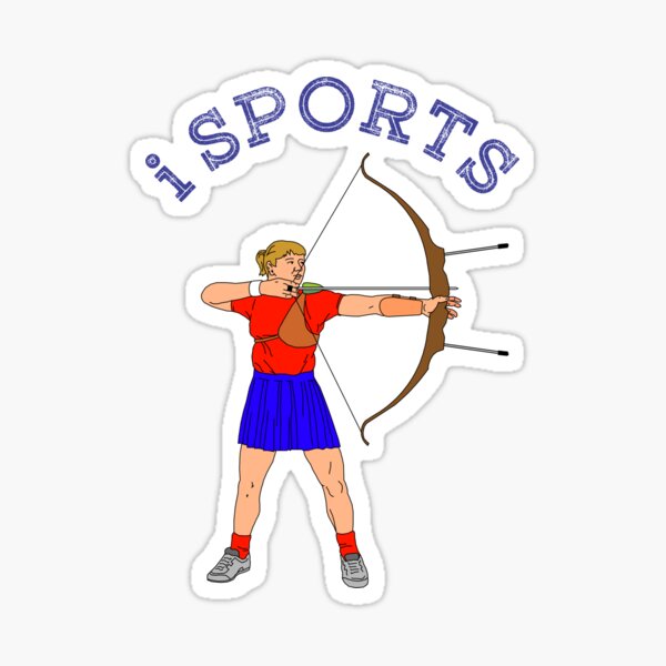 "Sports, action, moving, archer" Sticker for Sale by BTS-Design | Redbubble
