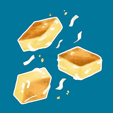 "Kakanin - Cassava Cake" Sticker for Sale by beespyjamas | Redbubble