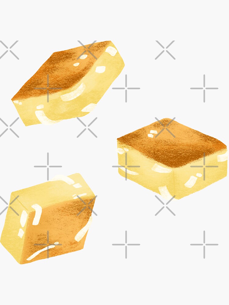 "Kakanin - Cassava Cake" Sticker for Sale by beespyjamas | Redbubble