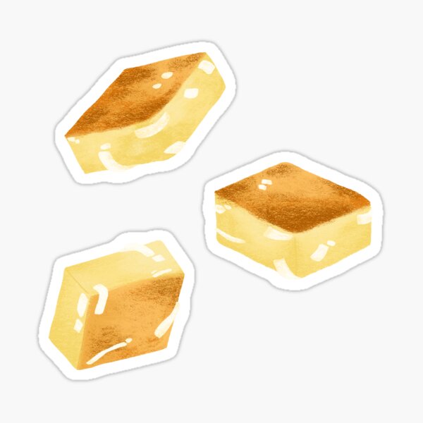 "Kakanin - Cassava Cake" Sticker for Sale by beespyjamas | Redbubble