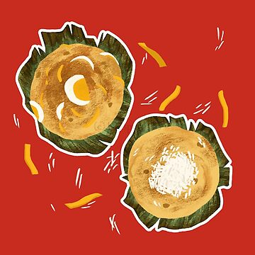 "Kakanin - Bibingka" Sticker for Sale by beespyjamas | Redbubble