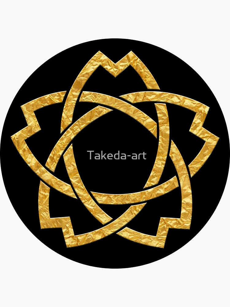 "Japanese Mon Kamashiki Sakura" Sticker for Sale by Takeda-art | Redbubble