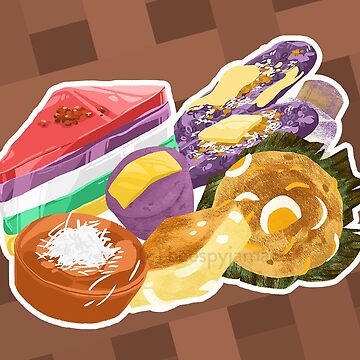 "Kakanin - Maglalako Set" Sticker for Sale by beespyjamas | Redbubble