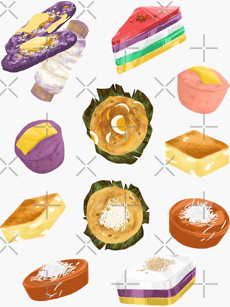 "Kakanin - Maglalako Set" Sticker for Sale by beespyjamas | Redbubble