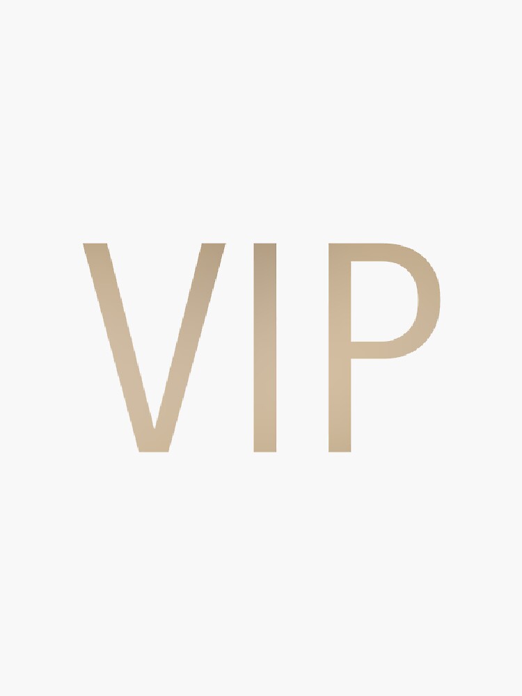"VIP " Sticker for Sale by sdg-forever | Redbubble