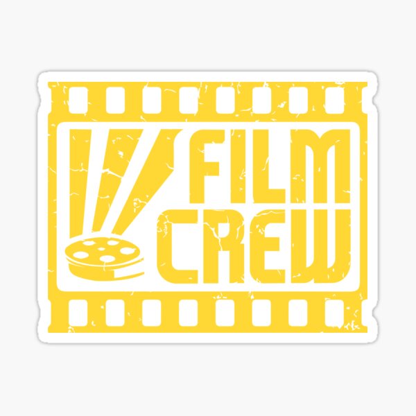 "Movie, Film Crew" Sticker by rckstrart | Redbubble
