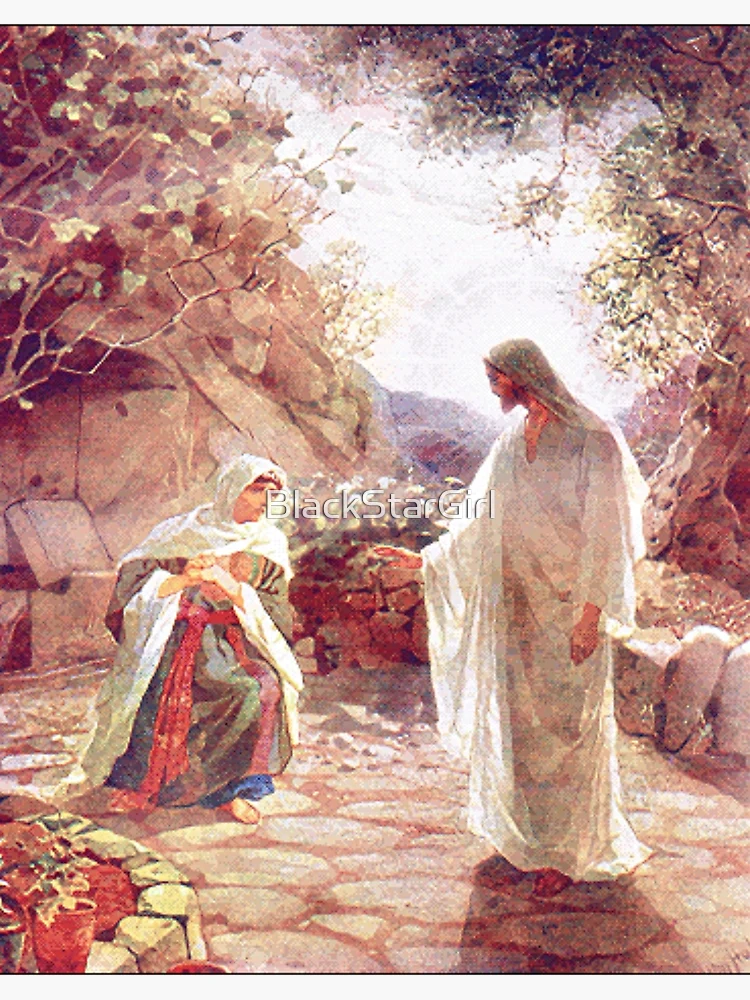 Jesus Appears To Mary Magdalene Poster In 2020 With Images Elm