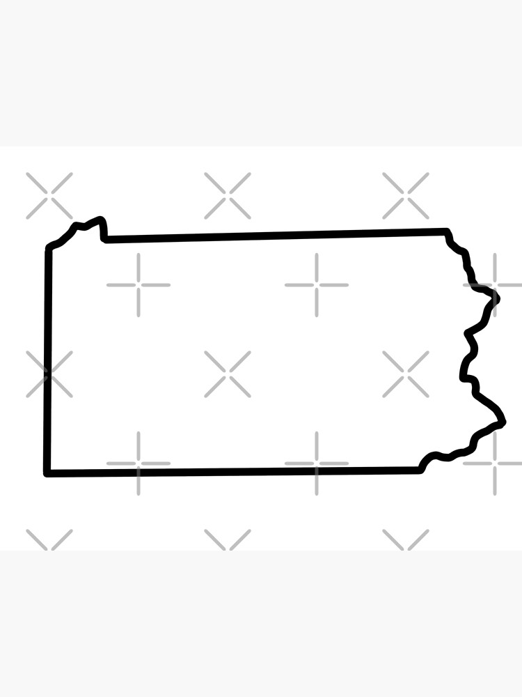 "Pennsylvania State Outline" Poster for Sale by chocmusings | Redbubble