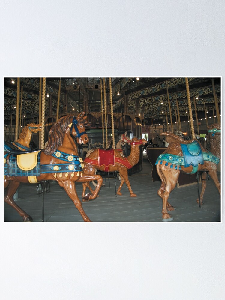 "Antique Carousel Camel II" Poster by WAWhipple | Redbubble